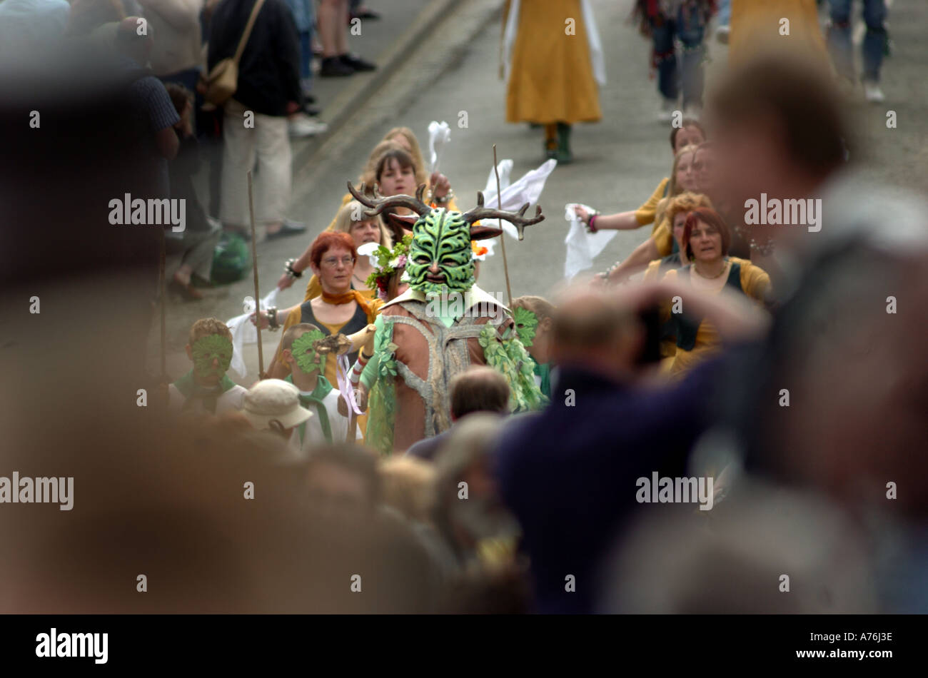Green Man Festival Clun Shropshire Stock Photo - Alamy