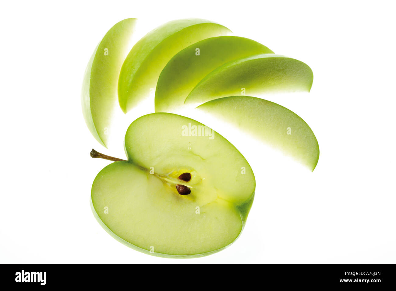 Sliced apple, close-up Stock Photo - Alamy