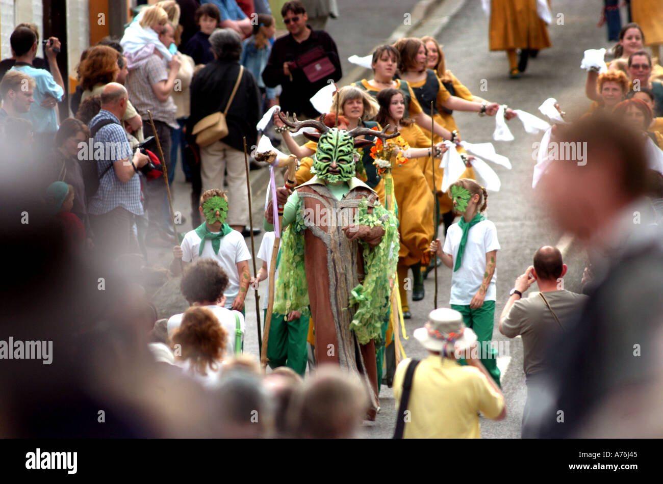 Clun green man festival hi-res stock photography and images - Alamy