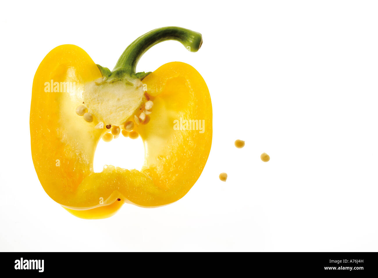 Close up yellow halved Cut Out Stock Images & Pictures - Alamy