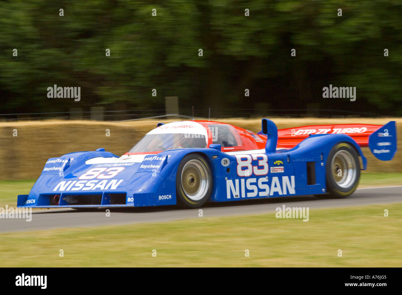 A Competitor in the track event close up, slow shutter speed and ...