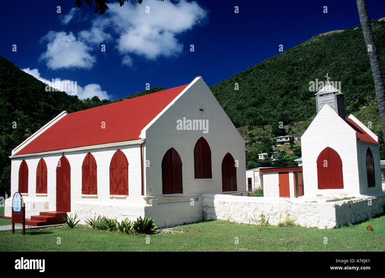 Church at Great Harbour Jost Van Dyke Island British Virgin Islands ...