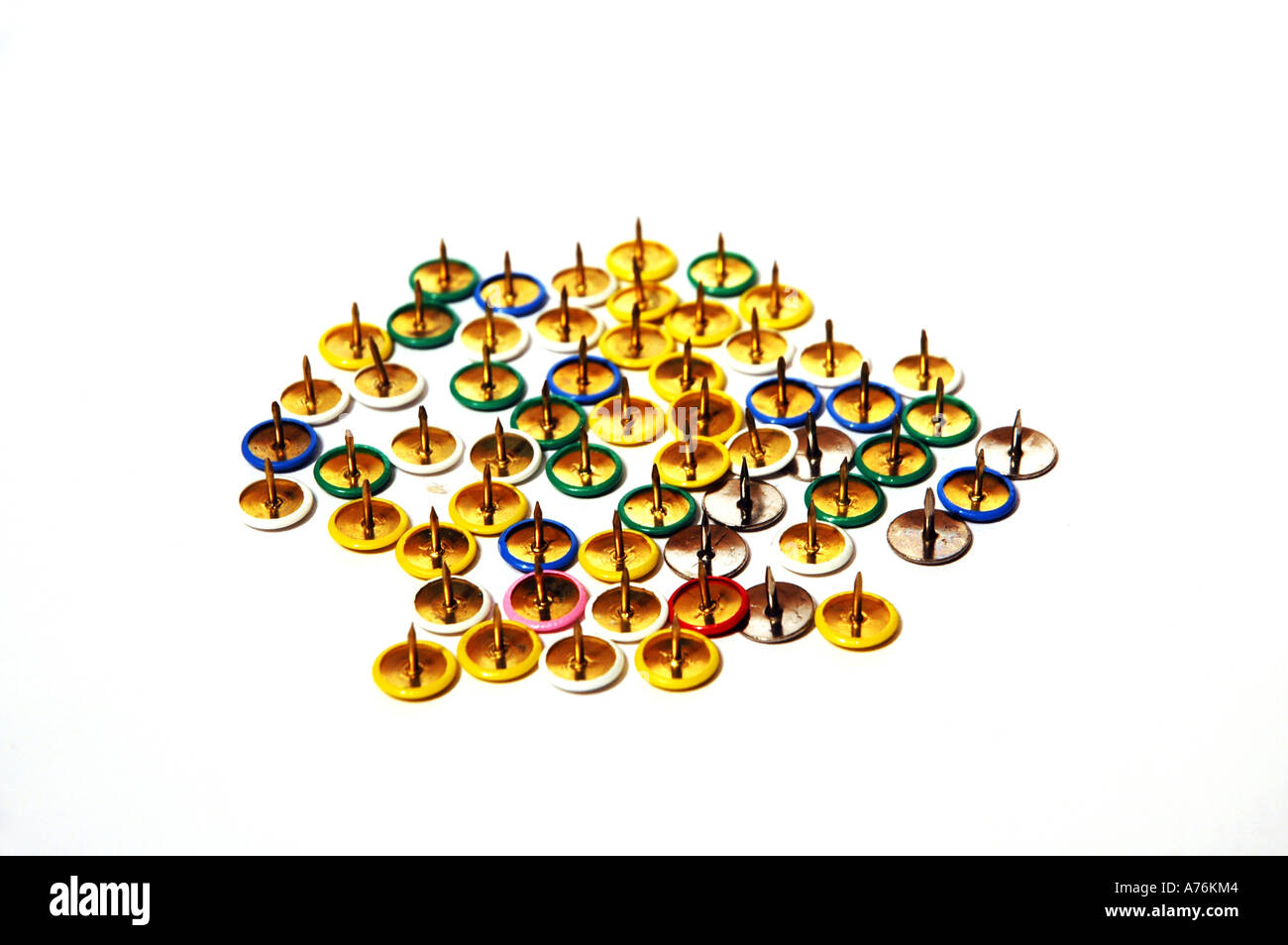 colored drawing pins Stock Photo - Alamy