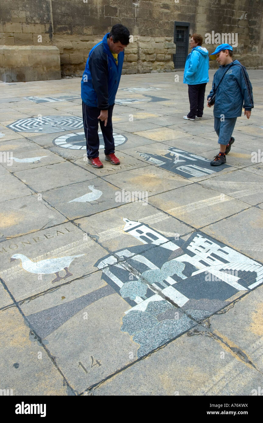 Snakes and ladders game following the Way of Saint James Santiago ...