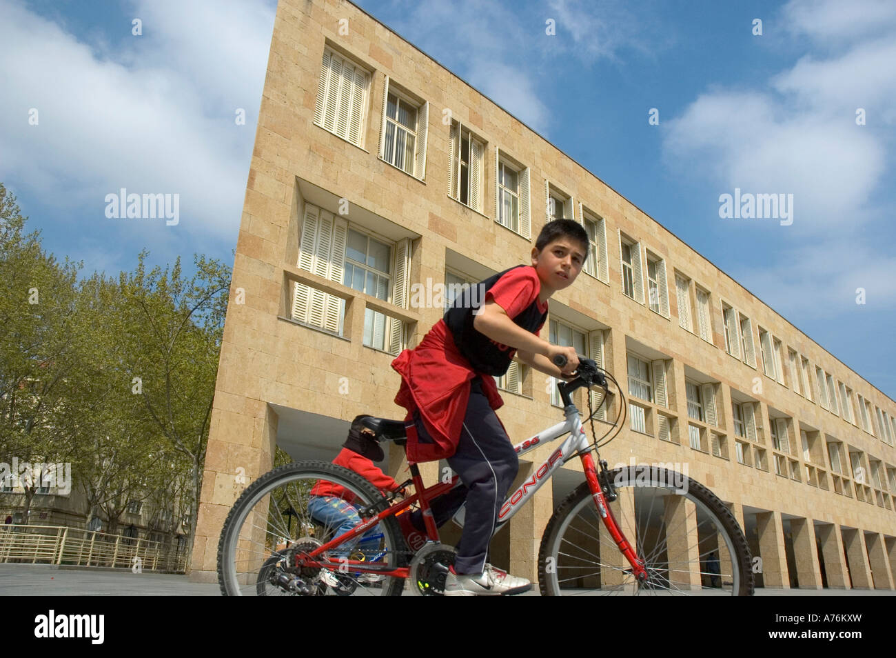 City Hall by architect Rafael Moneo LOGROÑO La Rioja region Spain Stock ...