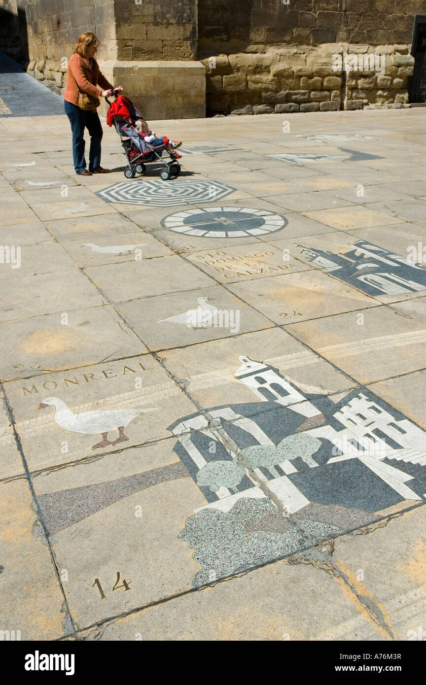 Snakes and ladders game following the Way of Saint James Santiago ...