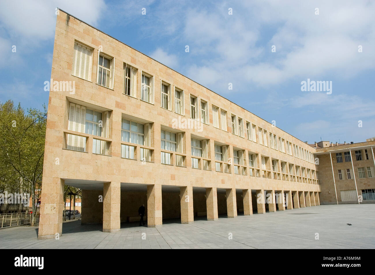 City Hall by architect Rafael Moneo LOGROÑO La Rioja region Spain Stock ...