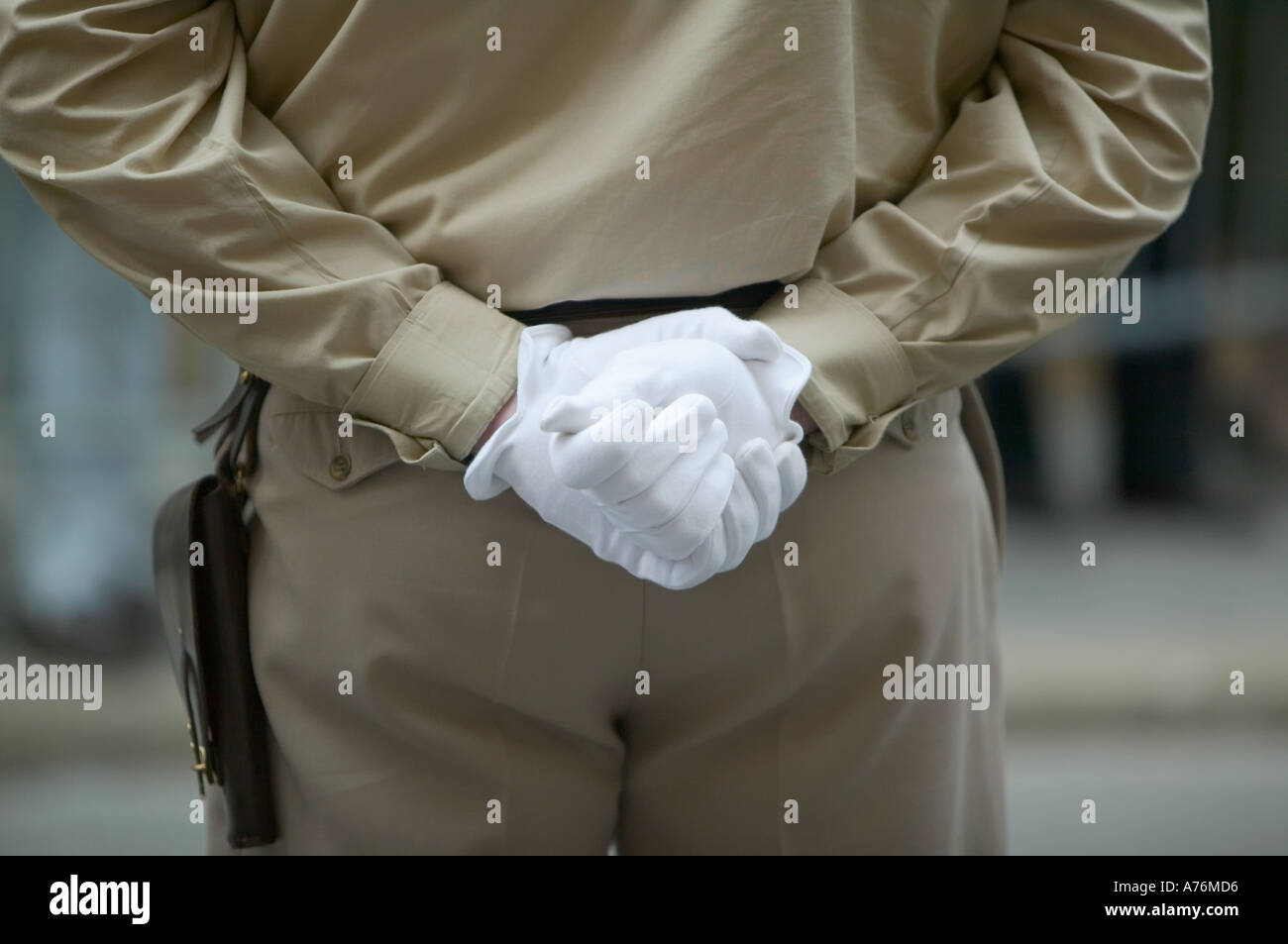 Hands clasp back rear hi-res stock photography and images - Alamy