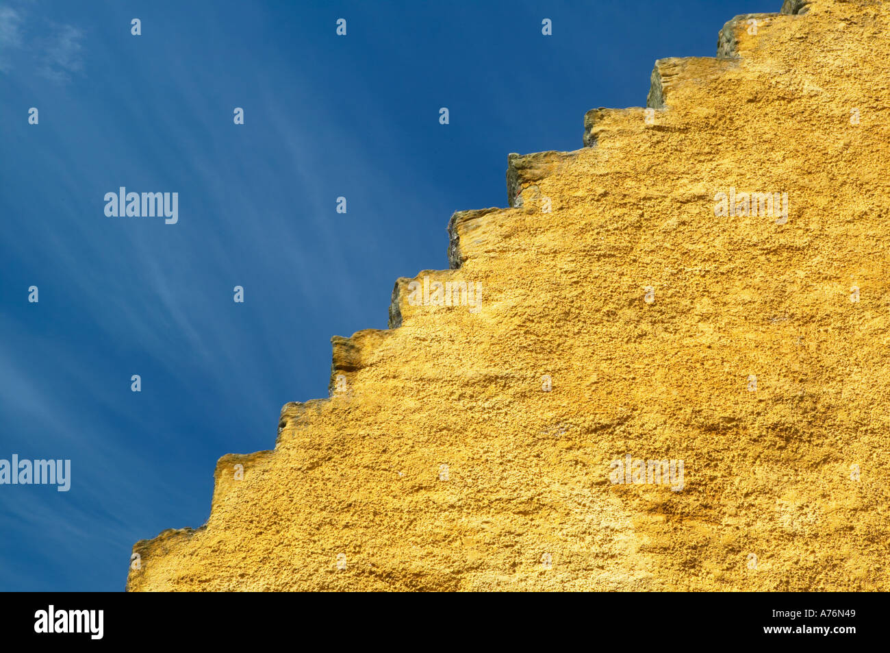 Scotland, Fife, Culross. Crow steps on gable end of house Stock Photo ...