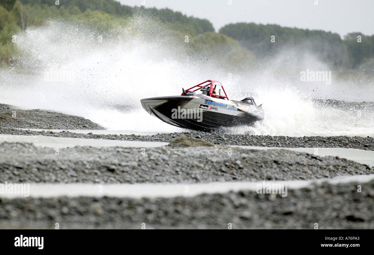 Waimakariri river jet boat hi-res stock photography and images - Alamy