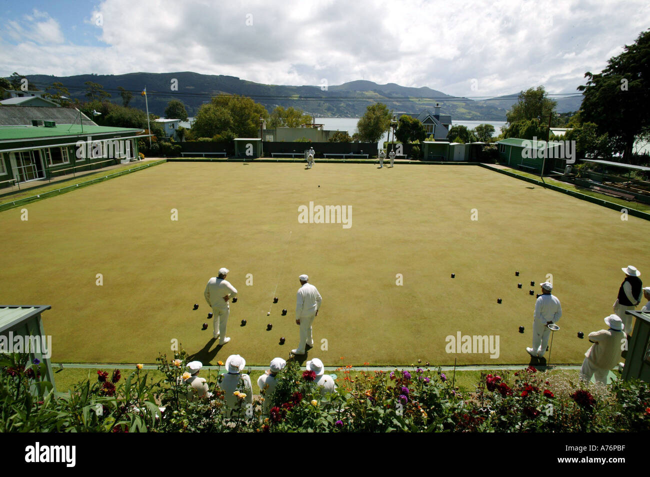 Lawn bowls new zealand hi-res stock photography and images - Alamy