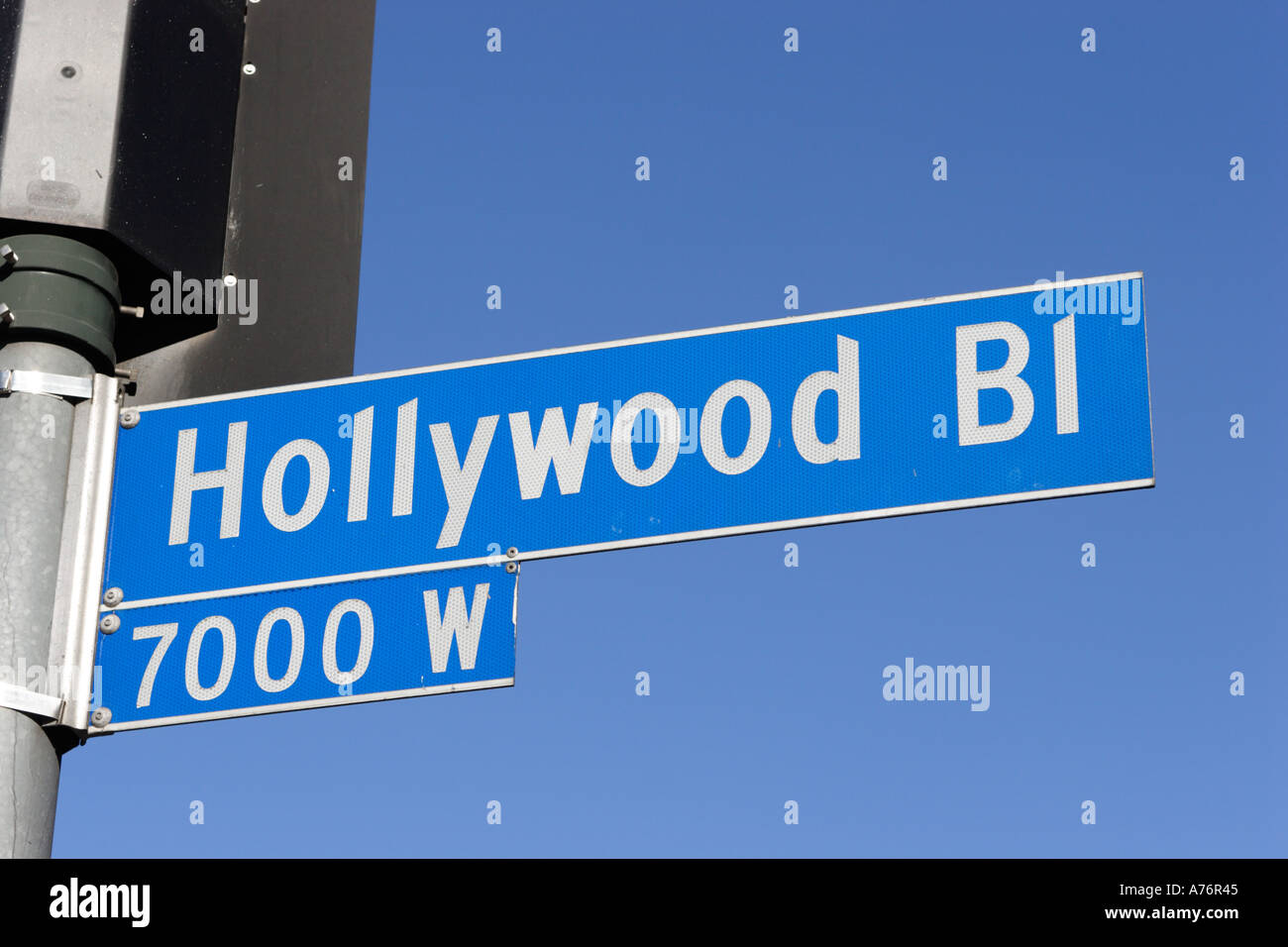 Hollywood Boulevard Sign Hollywood Los Angeles California USA Stock ...