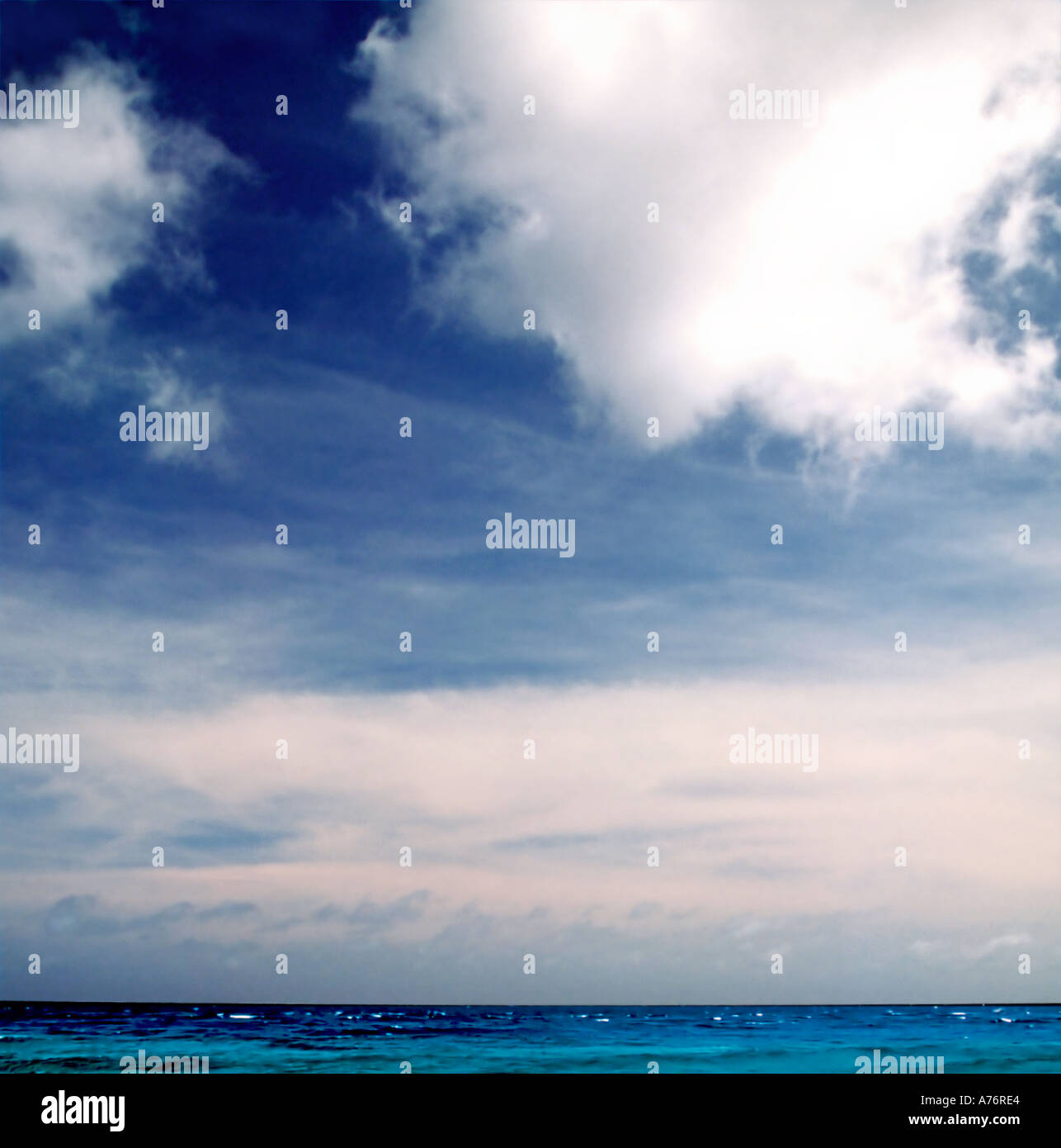 Dramatic clouds forming over the ocean Stock Photo - Alamy