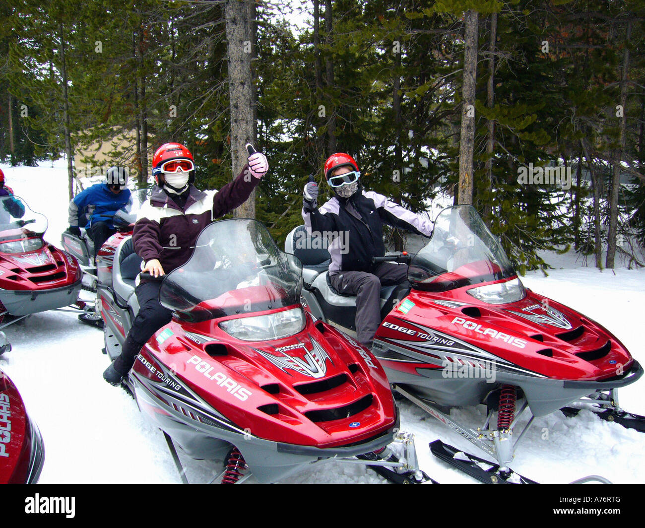Winter sport on snowmobiles ice hi-res stock photography and images - Alamy