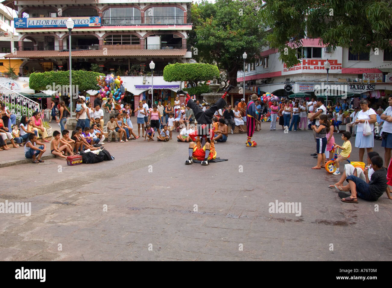 Carnival in a town square in Aculpulco,Mexico Stock Photo - Alamy