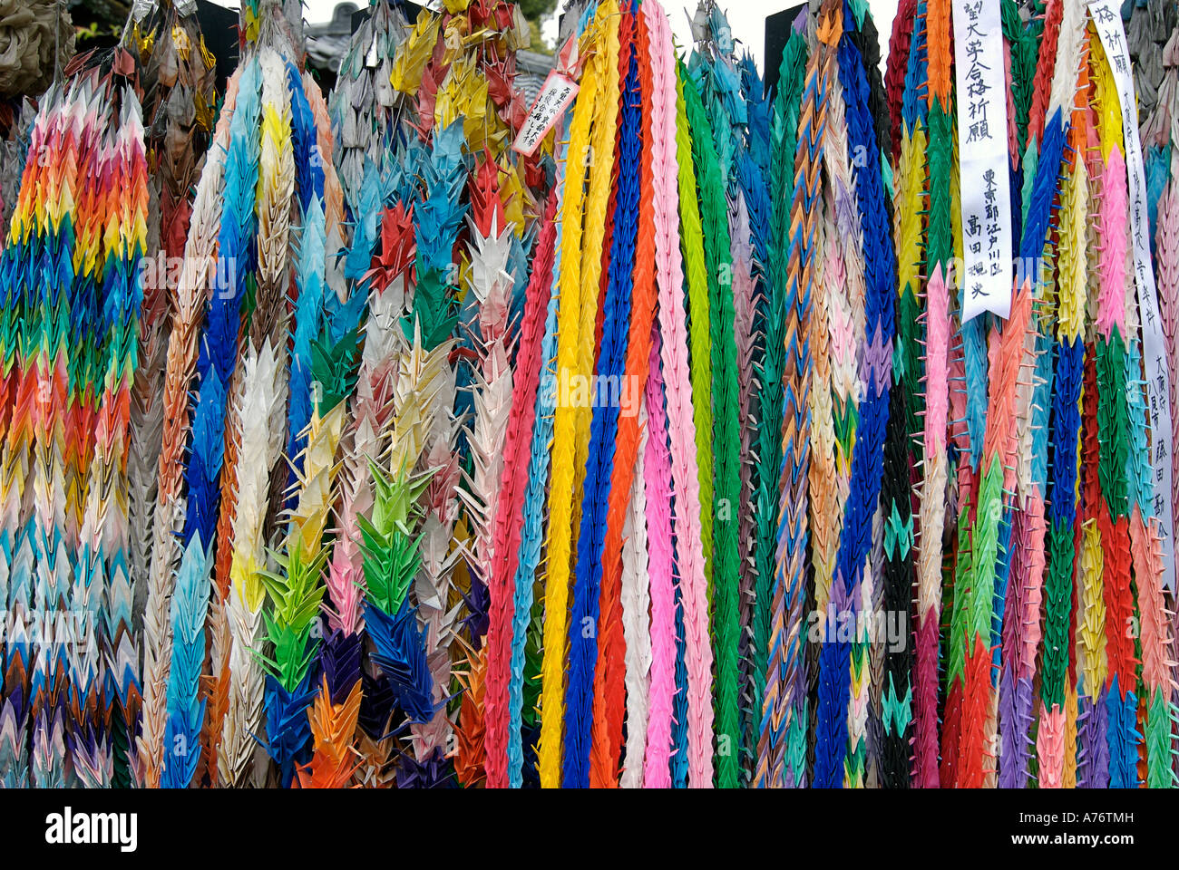 Colourful plaited paper charms made for good luck and health Origami ...
