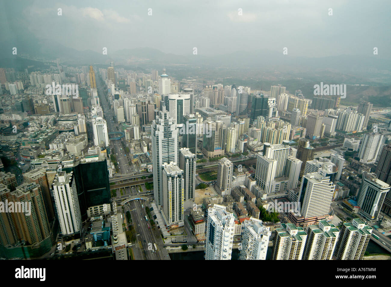 View from the Diwang Building, Shun Hing Square Shenzhen, China Stock ...