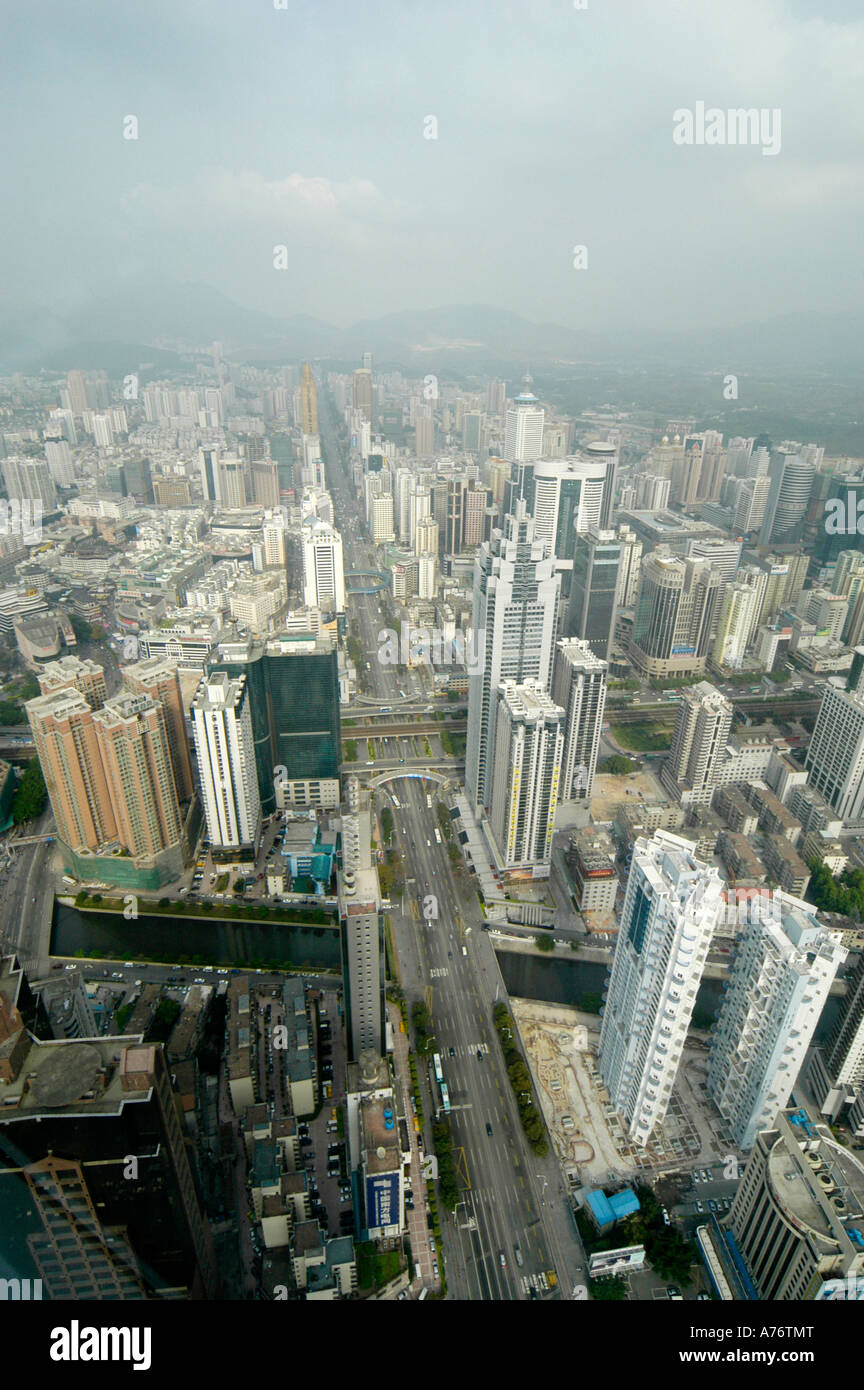 View from the Diwang Building, Shun Hing Square Shenzhen, China Stock ...