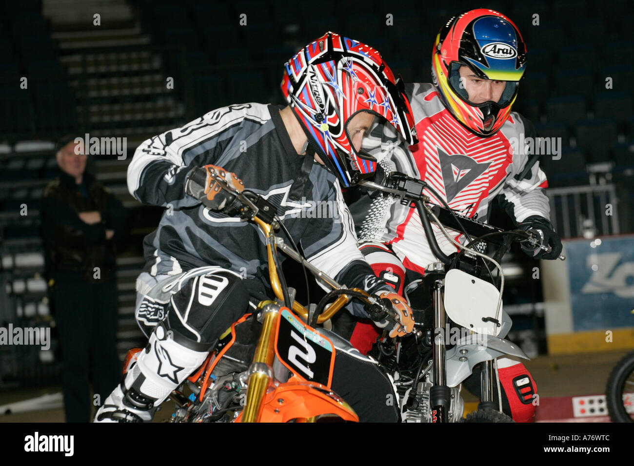 minibike racing between leon haslam and jeremy mcwilliams black at the ...