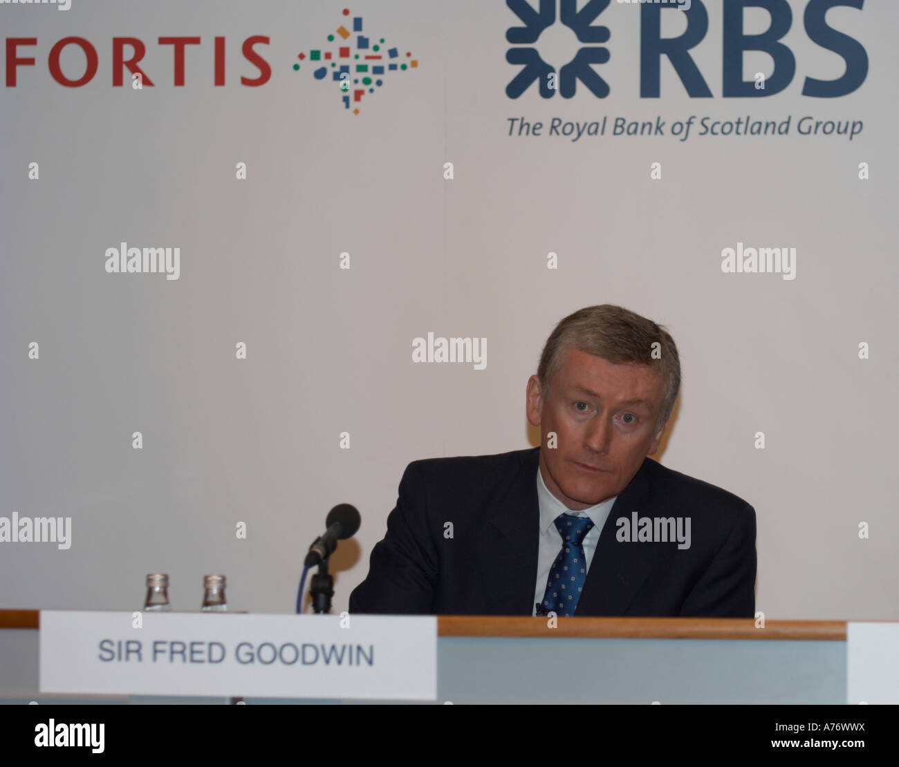 Sir Fred Goodwin executive director of RBS, Edinburgh April 2007 Stock ...