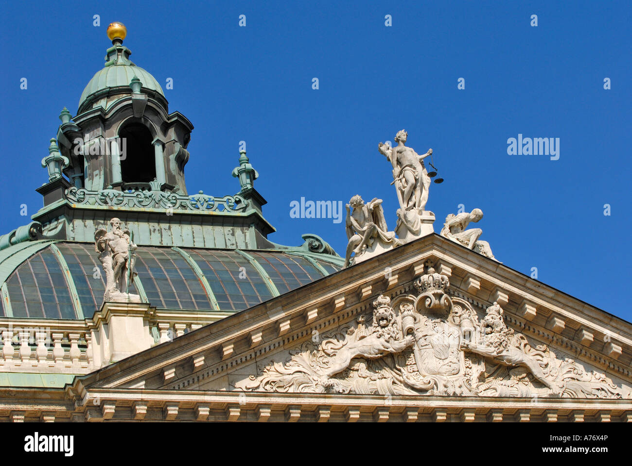Lady Justice With Innocence And Vice High Resolution Stock Photography ...
