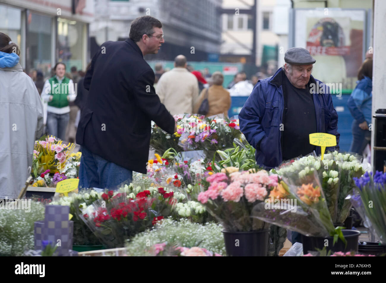 Man Street Selling Flowers High Resolution Stock Photography and Images ...