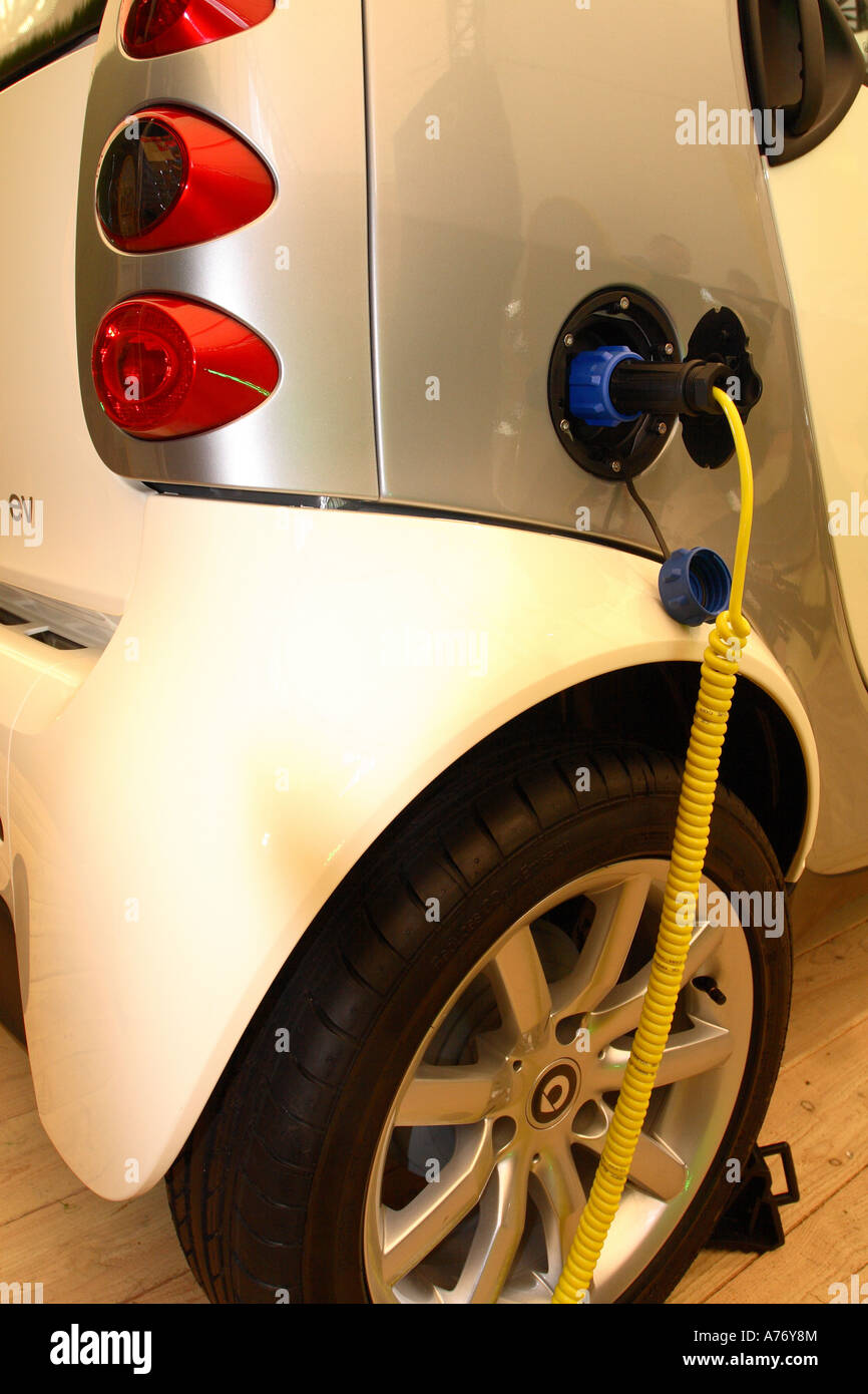 Smart EV electric car being charged up Stock Photo - Alamy