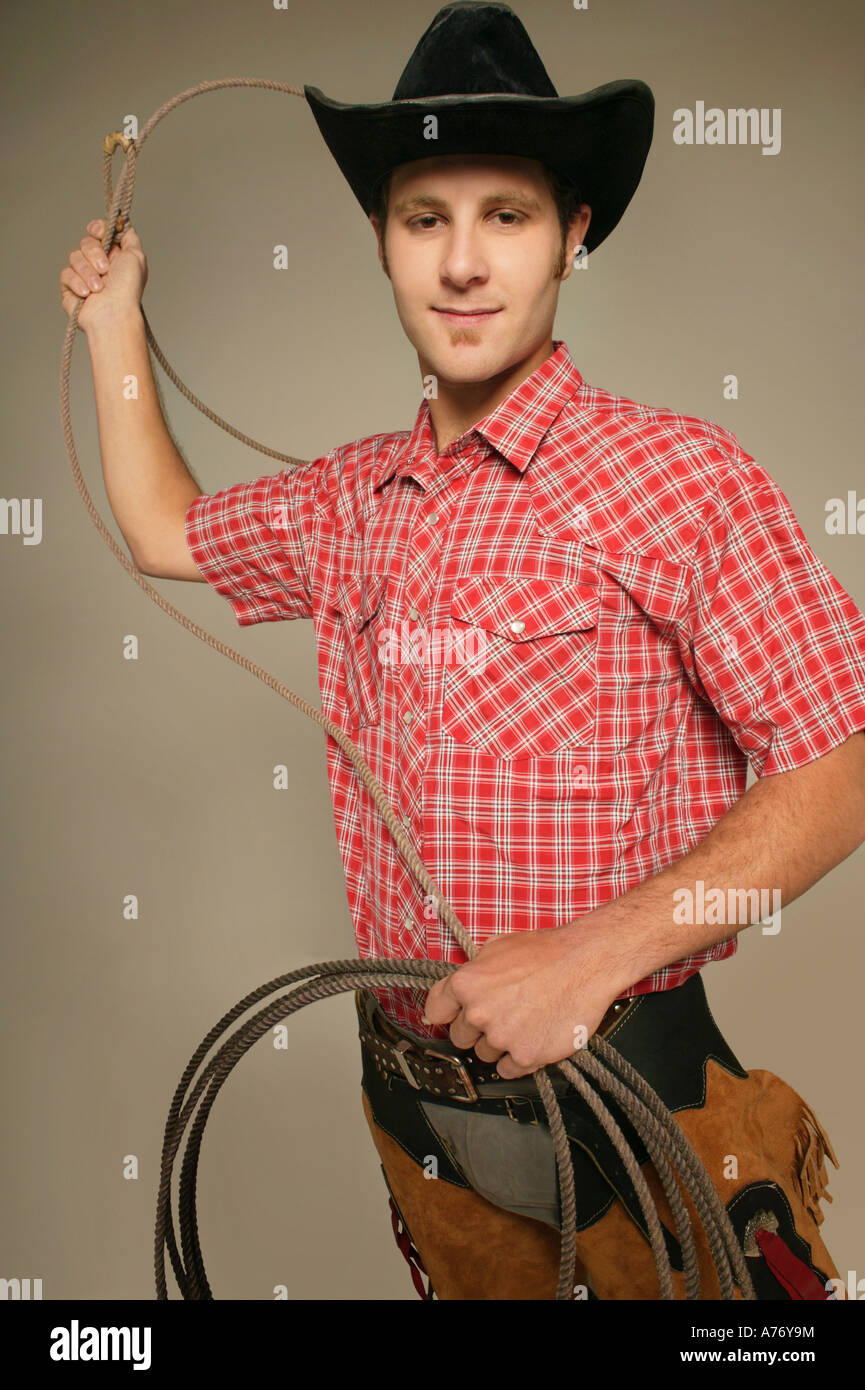 Man wearing western clothing Stock Photo - Alamy