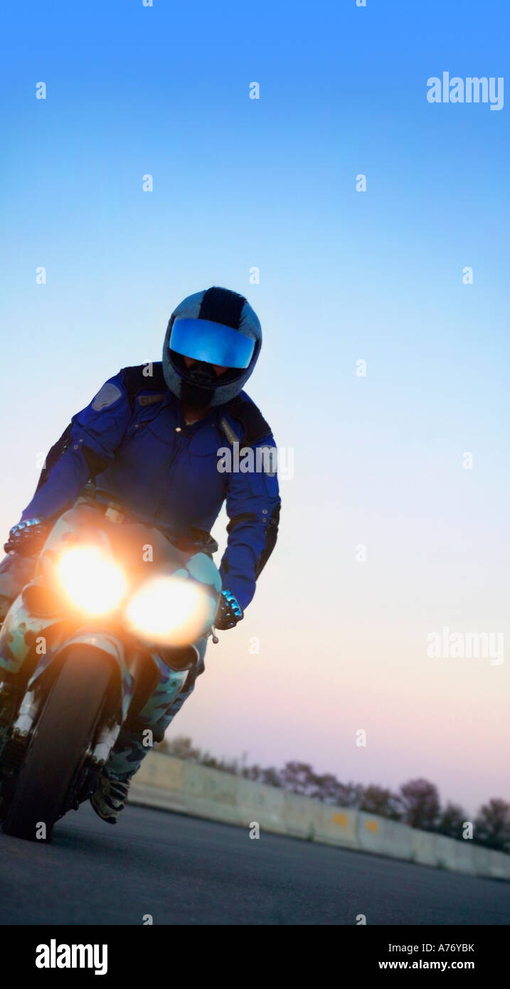 Person riding a motorcycle Stock Photo - Alamy