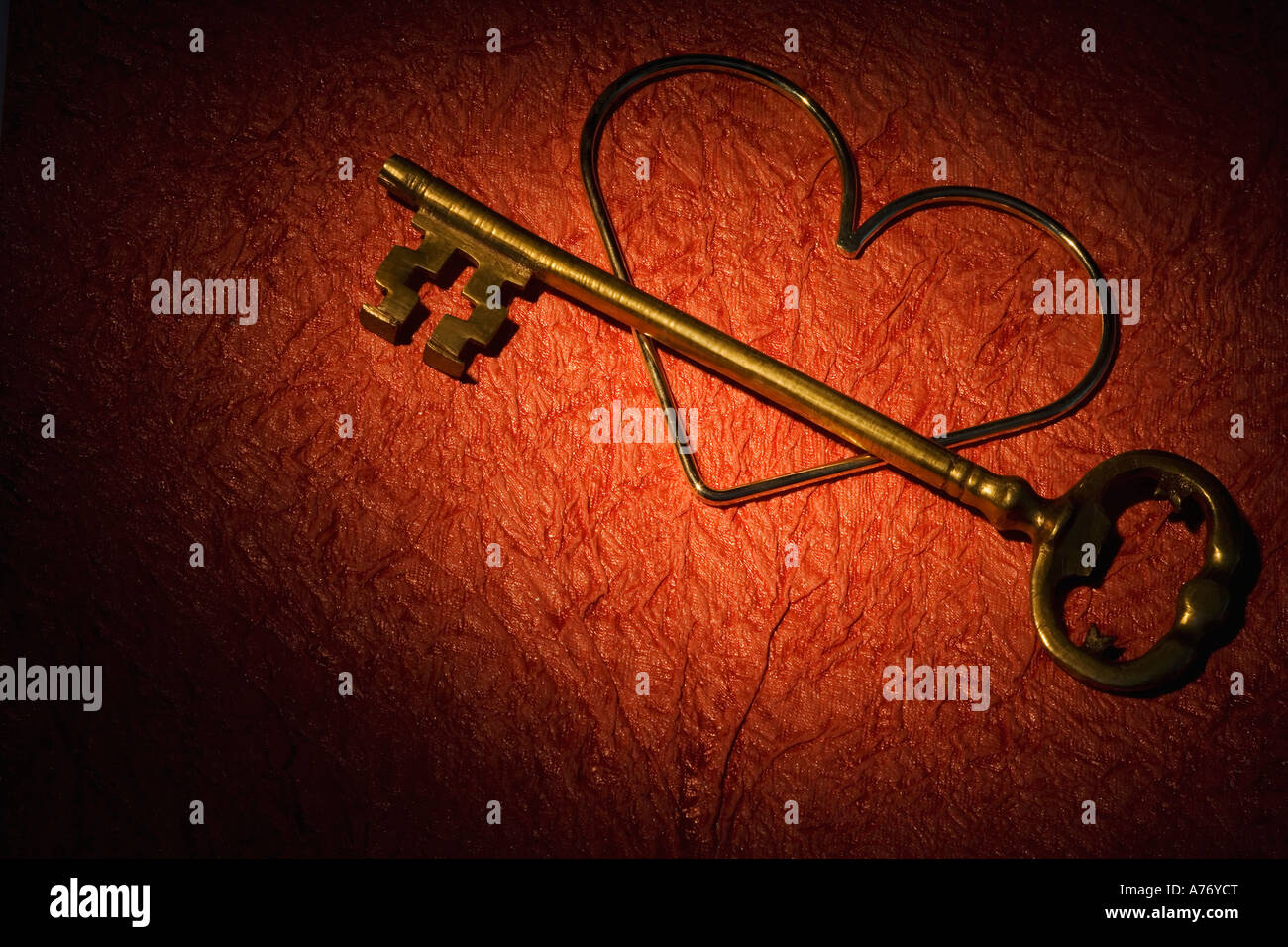 Heart and key Stock Photo - Alamy