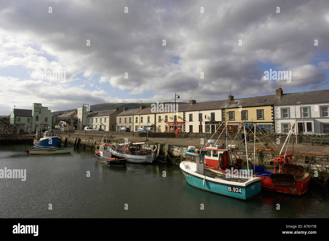 Carnlough harbour village county antrim hi-res stock photography and ...