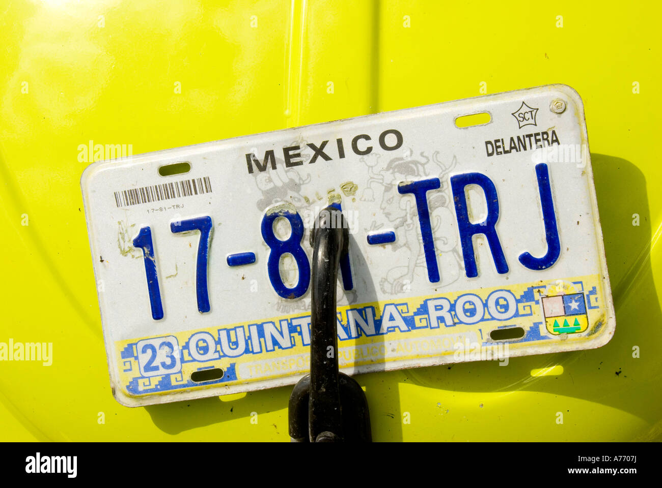 Mexico Cozumel car license plate Stock Photo - Alamy