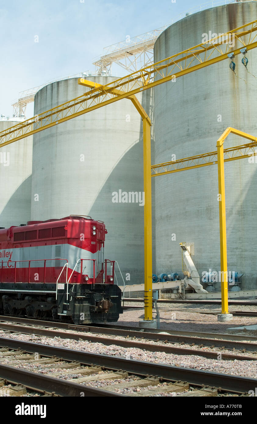 Grain processing plant. Iowa, USA Stock Photo - Alamy