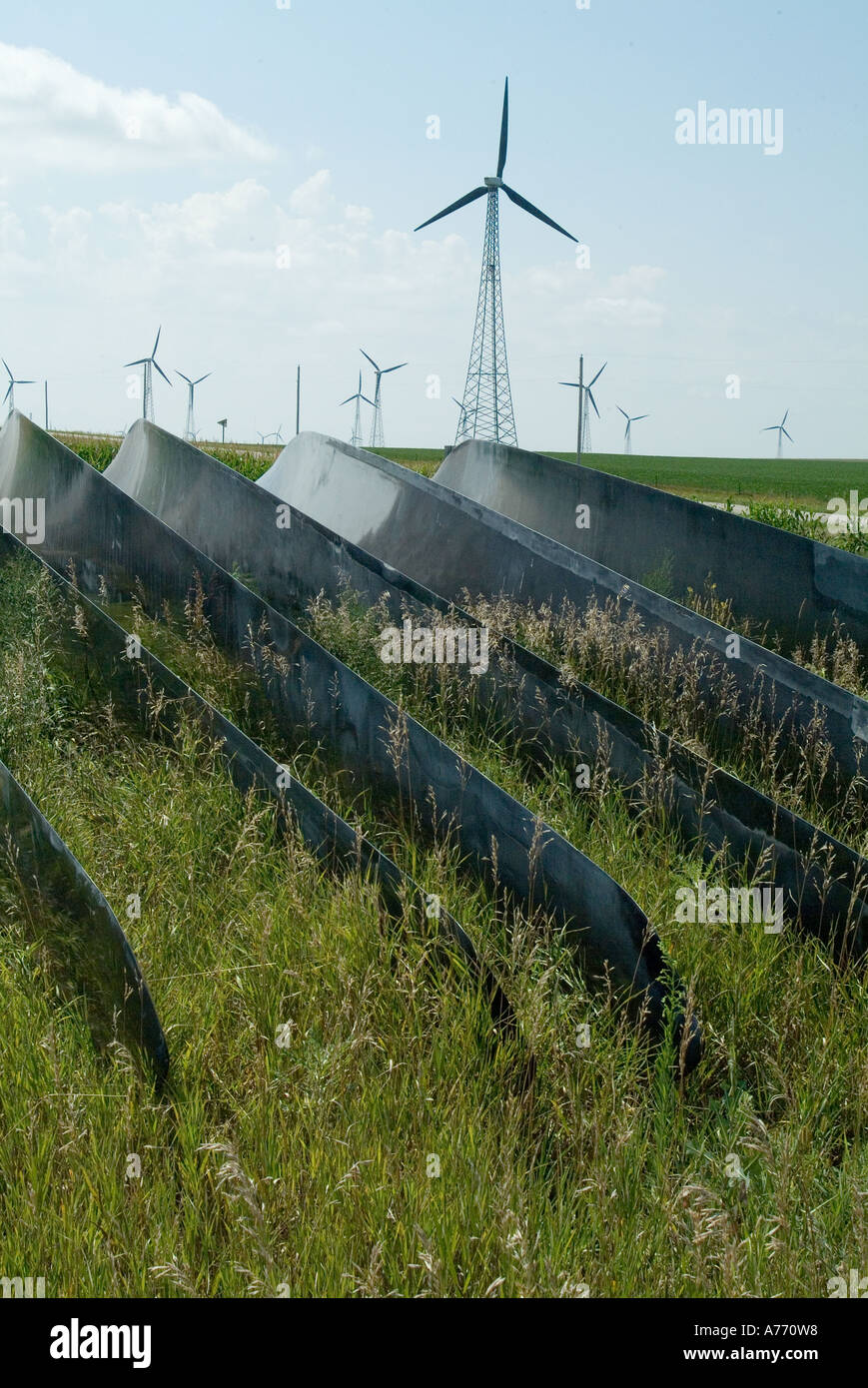 Rural wind farms lake hi-res stock photography and images - Alamy
