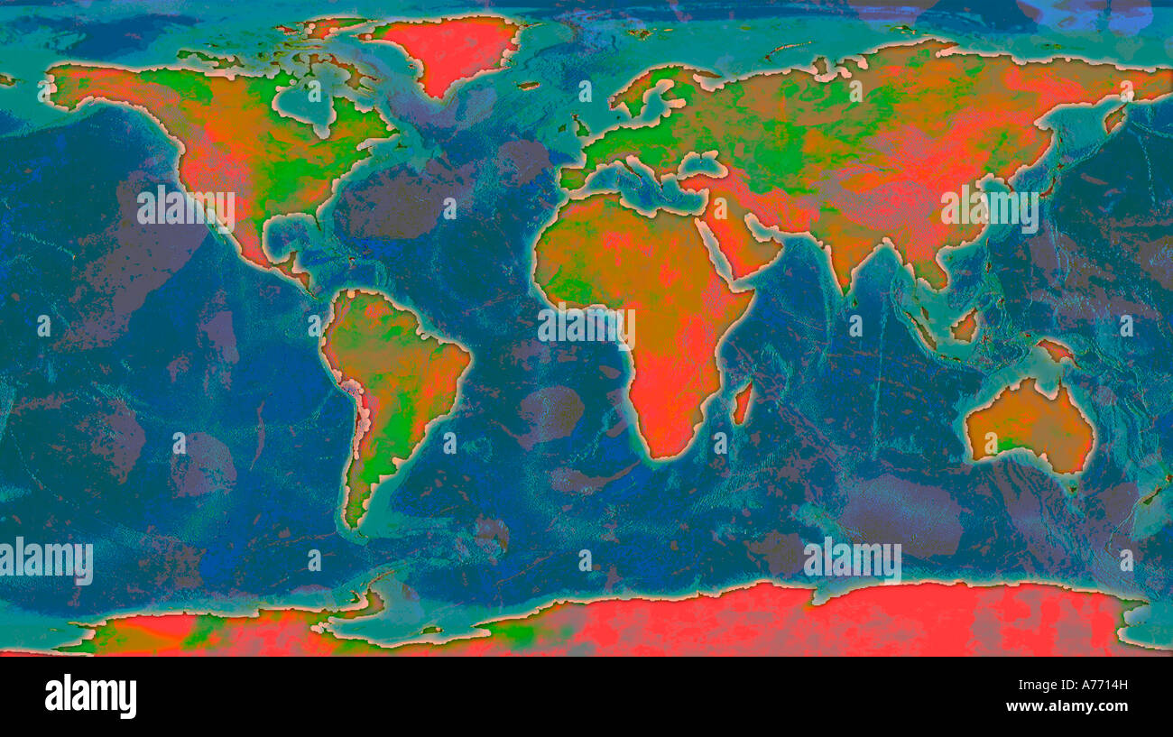 World Map Illustration Stock Photo - Alamy