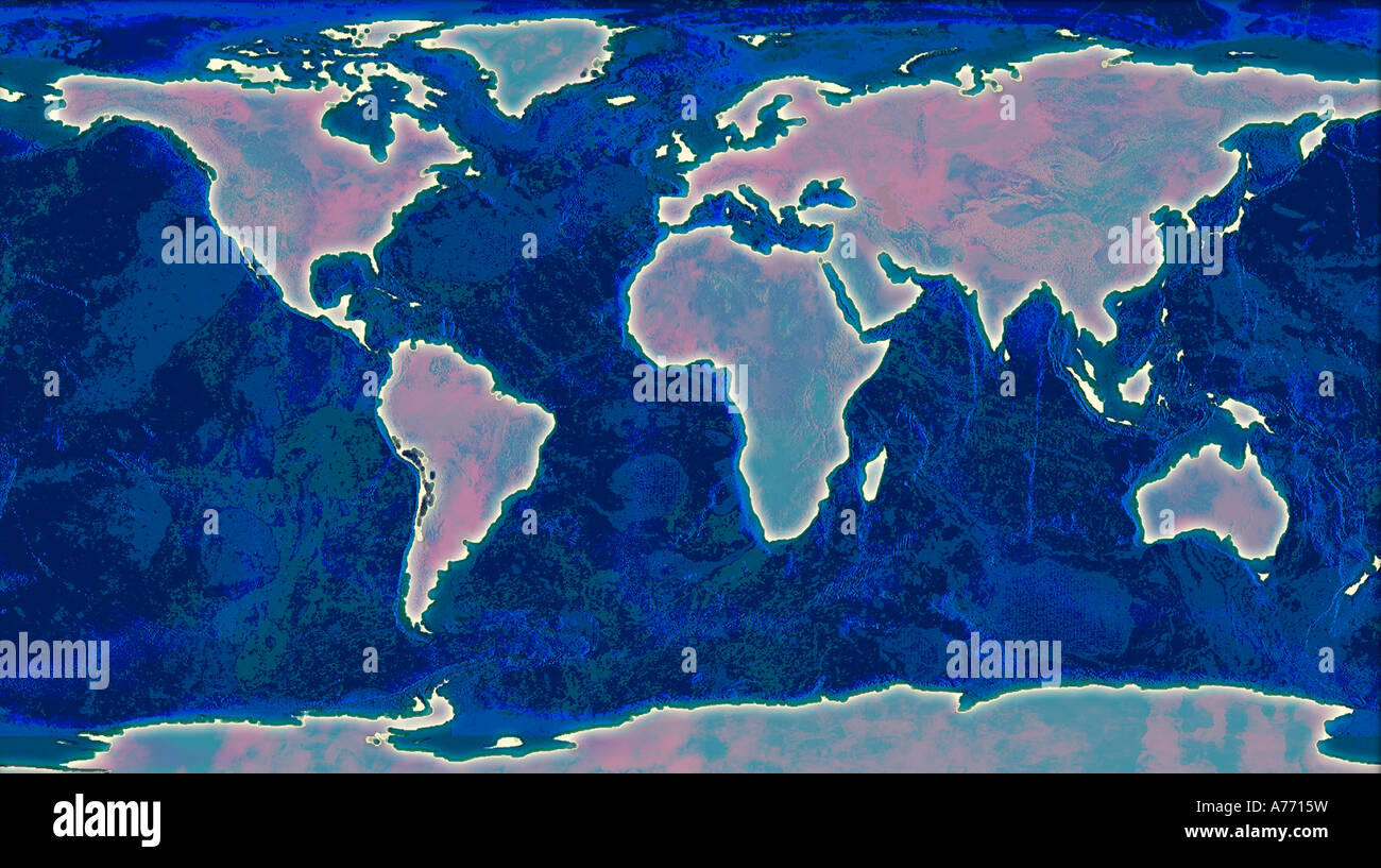 World Map Illustration Stock Photo - Alamy