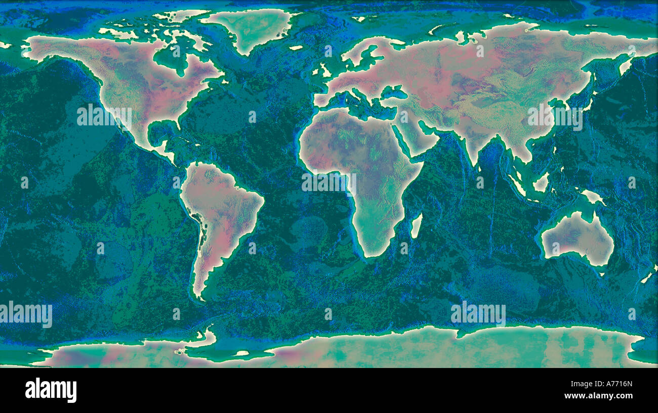 World Map Illustration Stock Photo - Alamy