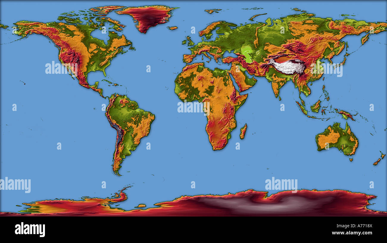 World Map Illustration Stock Photo - Alamy