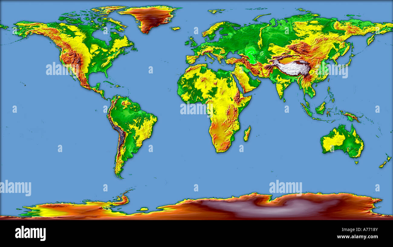 World Map Illustration Stock Photo - Alamy