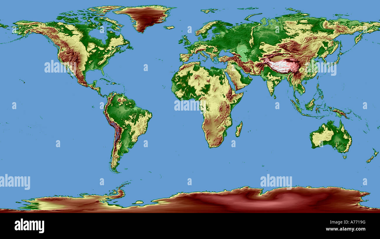 World Map Illustration Stock Photo - Alamy