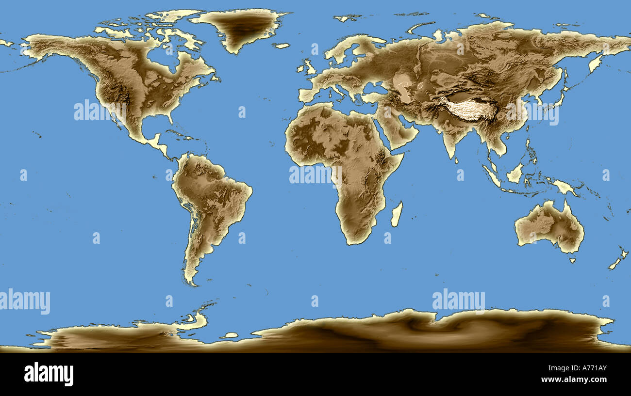 World Map Illustration Stock Photo - Alamy