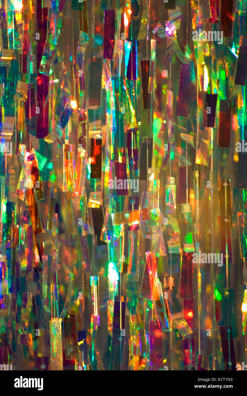 Multi-coloured background holographic foil display Stock Photo - Alamy
