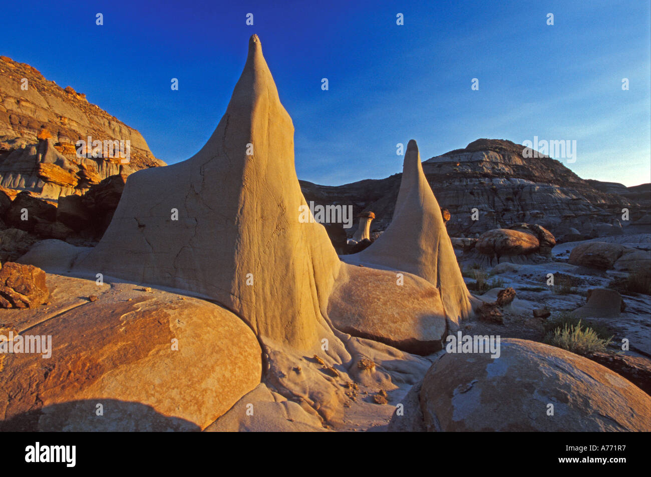 Badlands of eastern Montana Stock Photo - Alamy