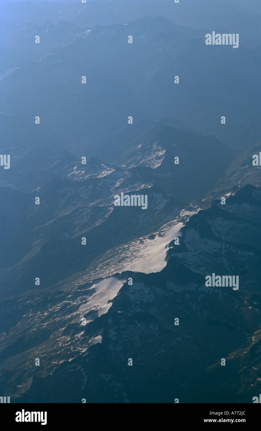Aerial view of mountains, Spain Stock Photo - Alamy