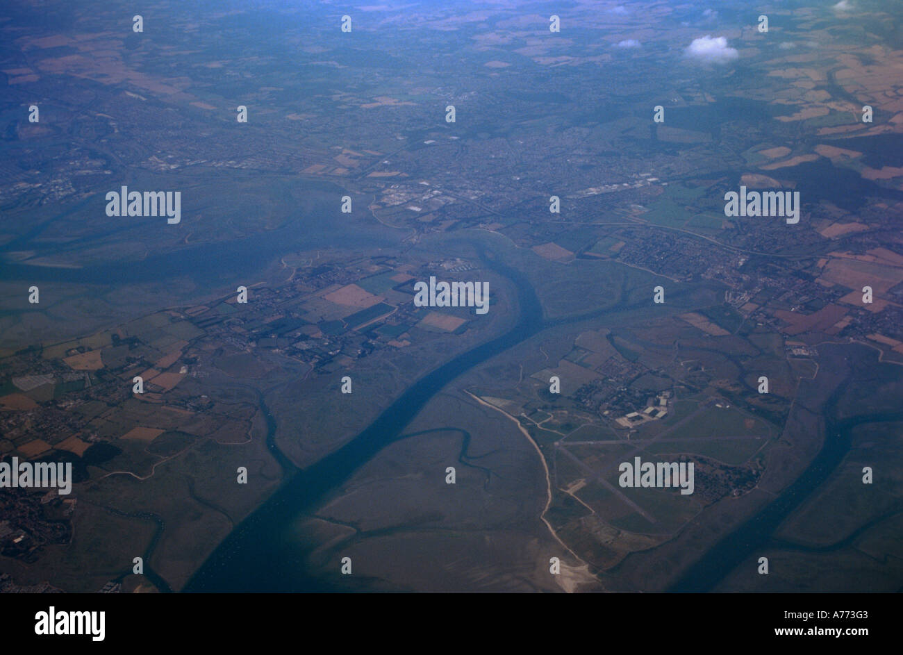 Aerial views of estuaries hi-res stock photography and images - Alamy