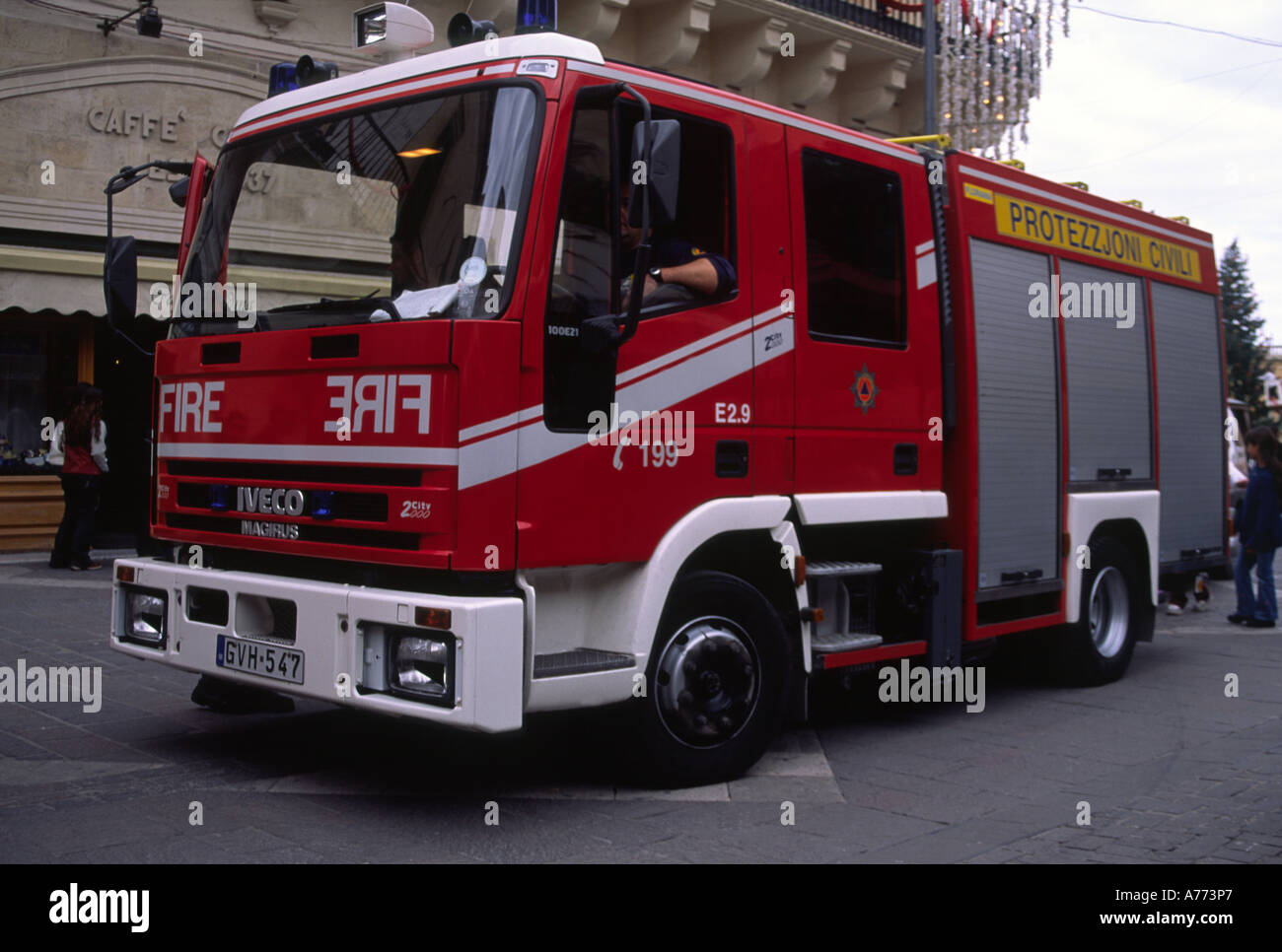 fire engine in Malta Stock Photo - Alamy