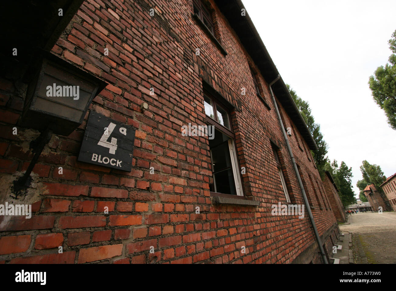 Block 4a Aushwitz Stock Photo - Alamy