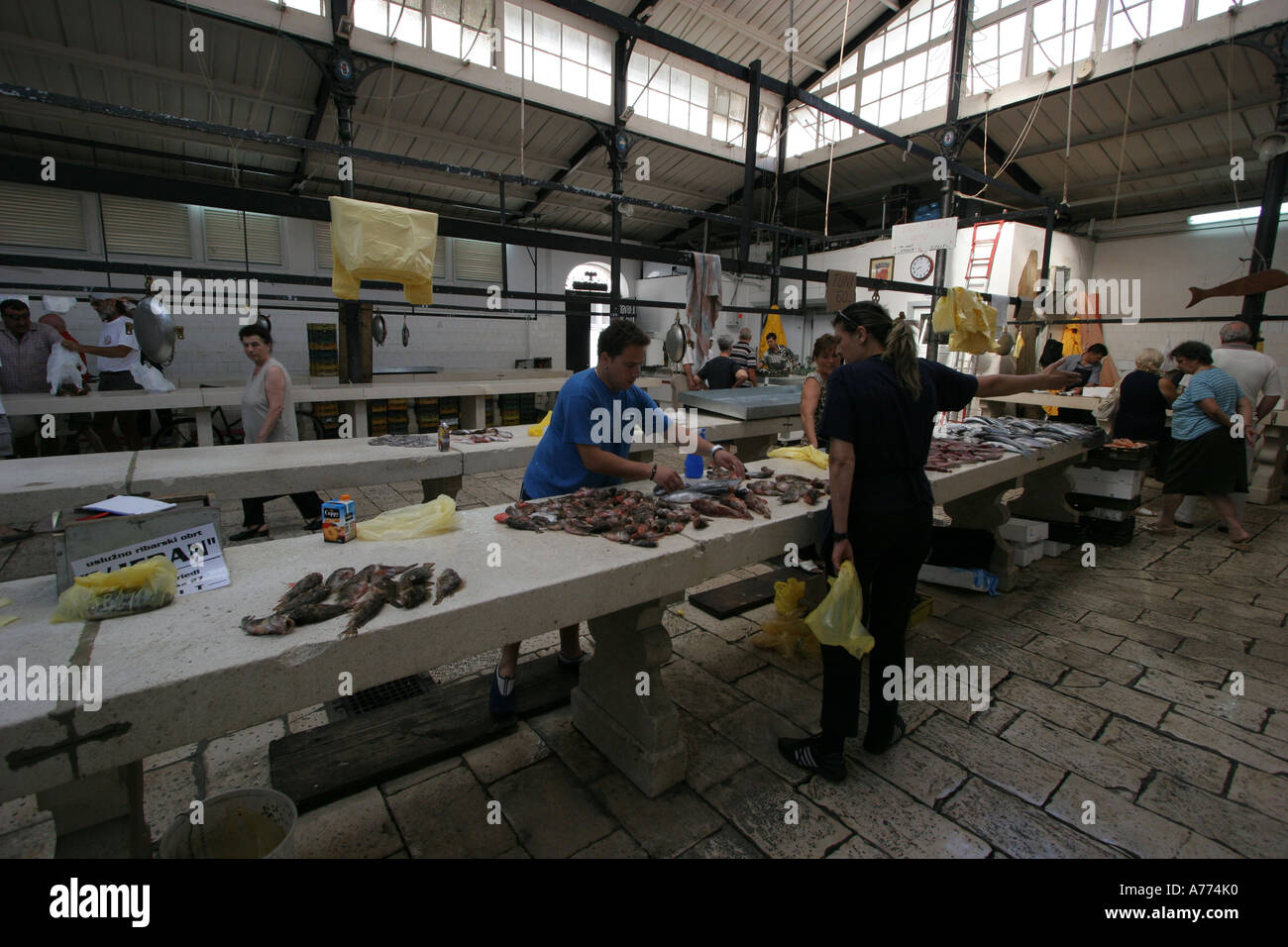 The fish market in Split Stock Photo - Alamy