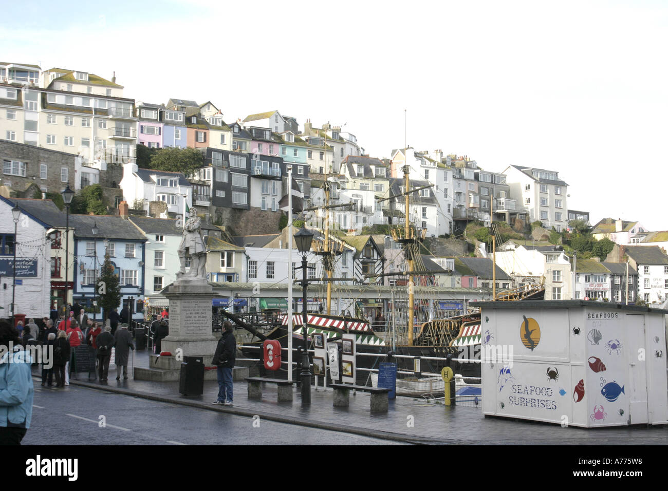 Brixham map hi-res stock photography and images - Alamy