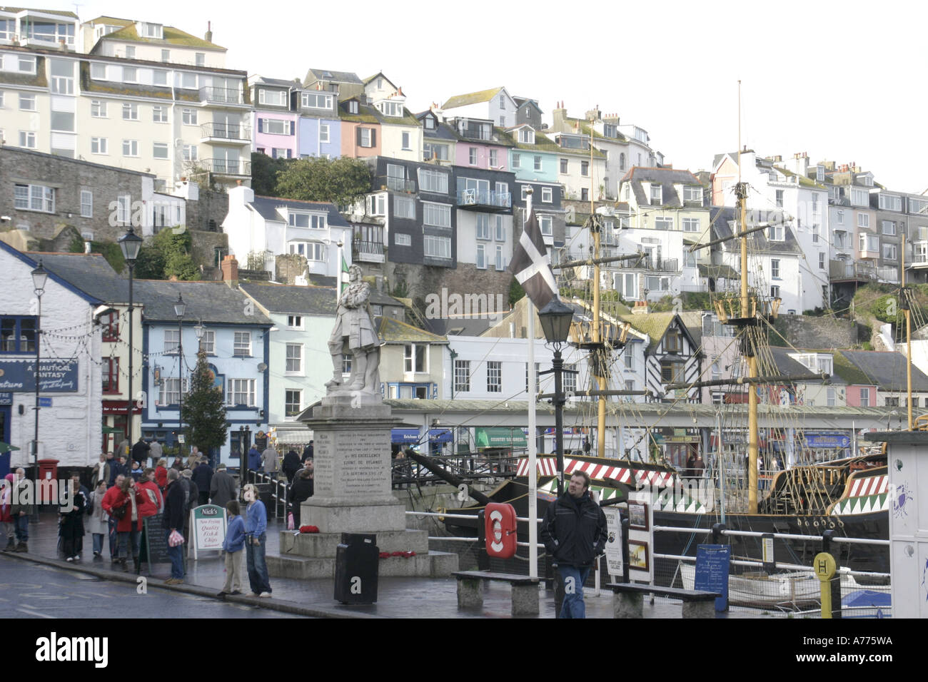 Brixham map hi-res stock photography and images - Alamy